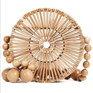 Bags | Bamboo Wooden Rattan Circle Bag | Poshmark